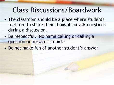 Classroom Procedures Powerpoint Ppt