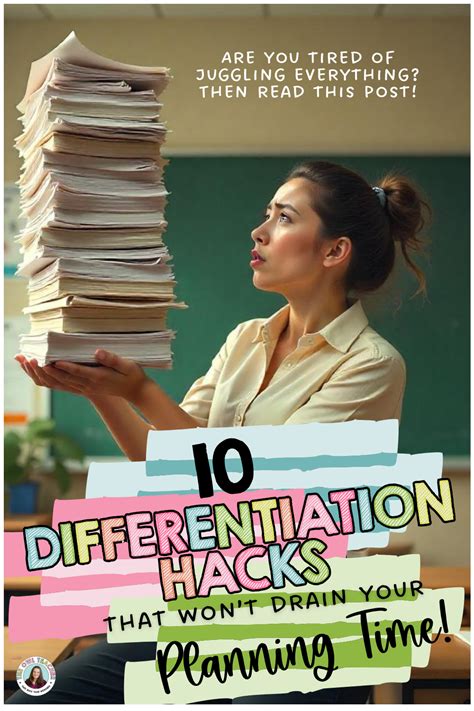 Differentiation Hacks That Wont Drain Your Planning Time The Owl Teacher