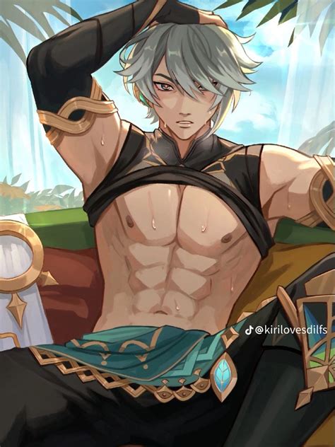 Pin By Spade2093 On Genshin Impact Anime Guys Anime Guys Shirtless