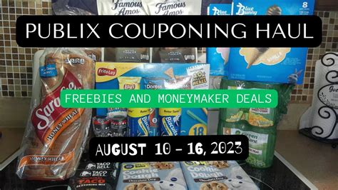 Publix Weekly Couponing Haul Aug 10 16 23 Freebies And Moneymaker Deals YouTube