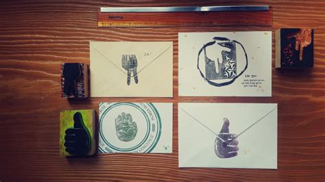 Sori D 엽서 And 노트 반상회 때 배포 하였던 노트와 엽서 이미지 1 나무 수화 도장을