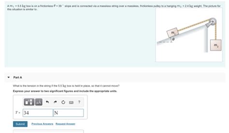 Solved A M Kg Box Is On A Frictionless This Situation Chegg