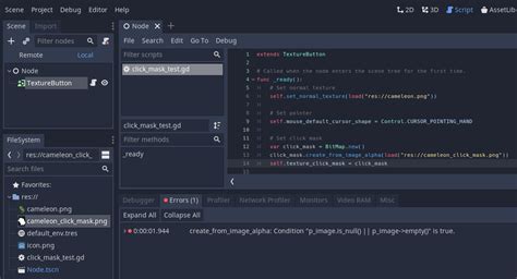 Fix Click Mask Load Button In Ux · Issue 15524 · Godotenginegodot