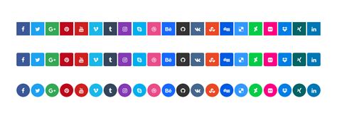 Github Similaricons Css Social Media Icons Smooth Css Social