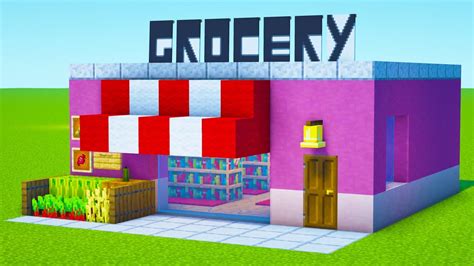 Minecraft Tutorial How To Make A Grocery Store Youtube