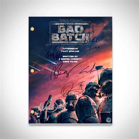 Star Wars The Bad Batch Transcript Limited Signature Edition RARE T