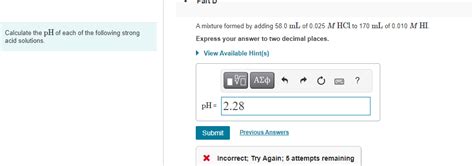Solved A Mixture Formed By Adding 58 0 ML Of 0 025MHCl To Chegg Com
