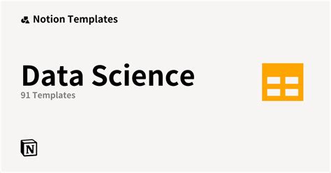 Data Science Templates Notion Marketplace
