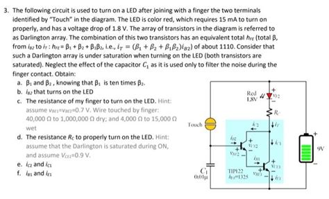 3 The Following Circuit Is Used To Turn On A LED Chegg