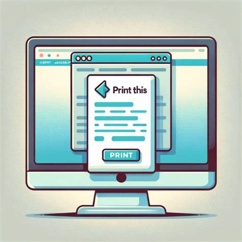 How To Pop Up The Print Dialog From A Web Page Javascript Knowledge