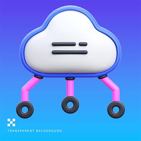 Premium Psd Psd Cloud Computing D Illustration