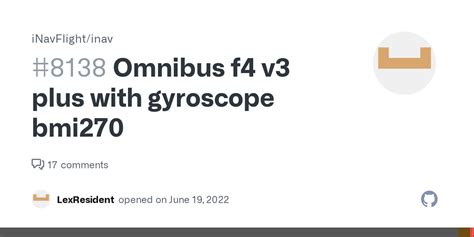 Omnibus F4 V3 Plus With Gyroscope Bmi270 · Issue 8138 · Inavflight