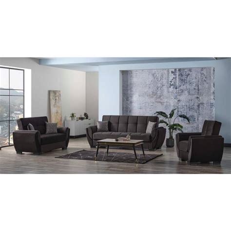 Microfiber Sleeper Sofa Full Cabinets Matttroy