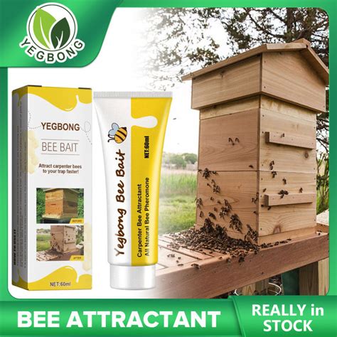 Yegbong 60ml Bee Bait Bee Swarm Commander Lure Bait Bee Cage Trap Kit