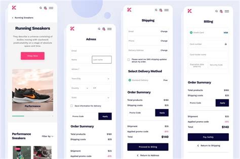 Kicks Responsive E Commerce UI Kit Ui Kit Web Template Design App Ui Design