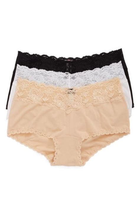 Cosabella Cheekie Lace Trim Briefs Plus Size 3 Pack Online Only
