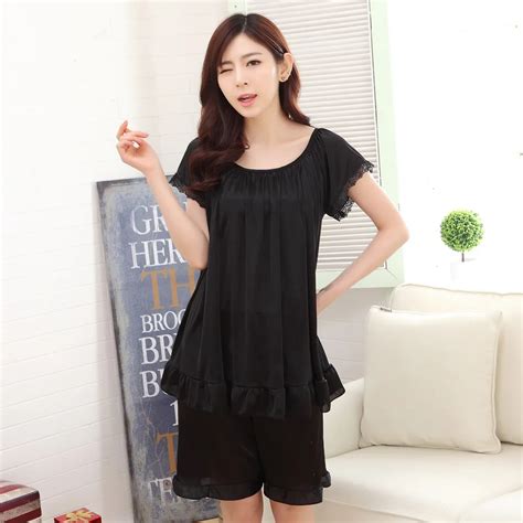 Женский пижамный комплект из двух предметов сексуальный кружевной топ и шорты пижама с