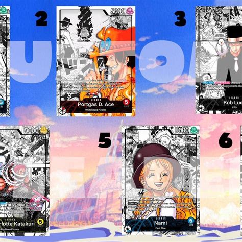One Piece Tcg Leader Custom Etsy