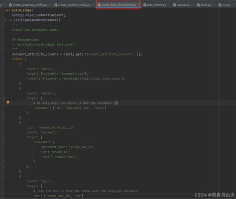 graphrag：llm之graphrag的index过程——datashaper操作讲解（一）（文本块向量化函数等等） csdn博客
