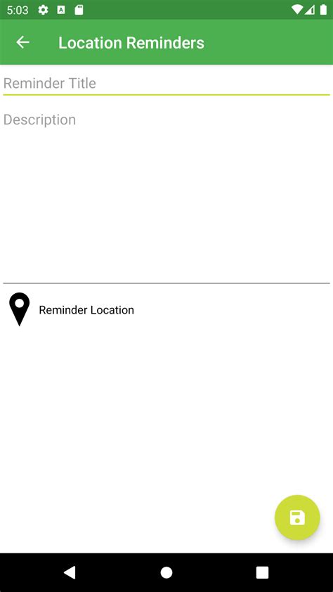 Github Mfrancetic Location Reminder App Location Reminder App For The Android Developer