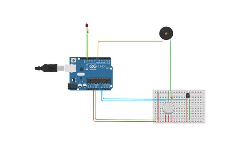 Circuit Design Temperature And Gas Sensor Tinkercad