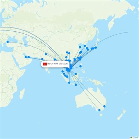 Ho Chi Minh City Sgn Flight Routes And Destinations Flight Routes