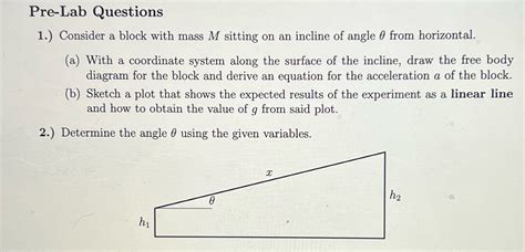 Solved Pre Lab Question Part 1 And 2 Pre Lab Questions 1 Consider A Course Hero