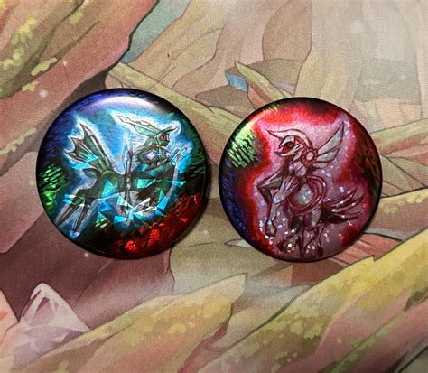 Pkmn Sinnoh Tour Shiny Dialga Palkia Origin Buttons Etsy