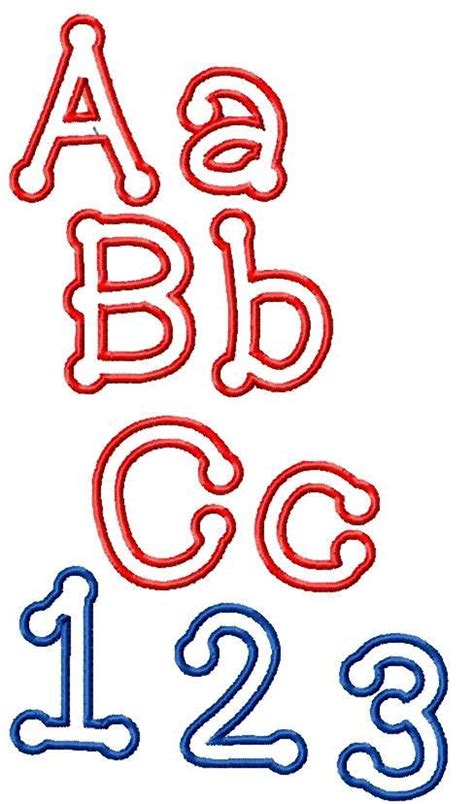 Tinker Toy Applique Font Machine Embroidery Design