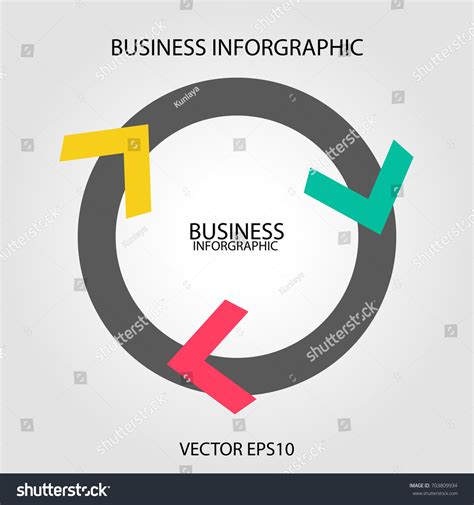 Vector Illustration Circle Infographic Template Diagram Stock Vector Royalty Free 703809934