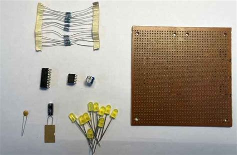 Led Chaser Circuit Using Timer Ic Cd