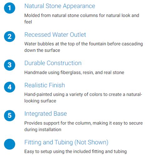 Whiz Q Stone Aquascape Faux Basalt Column Set Of 3 Landscape