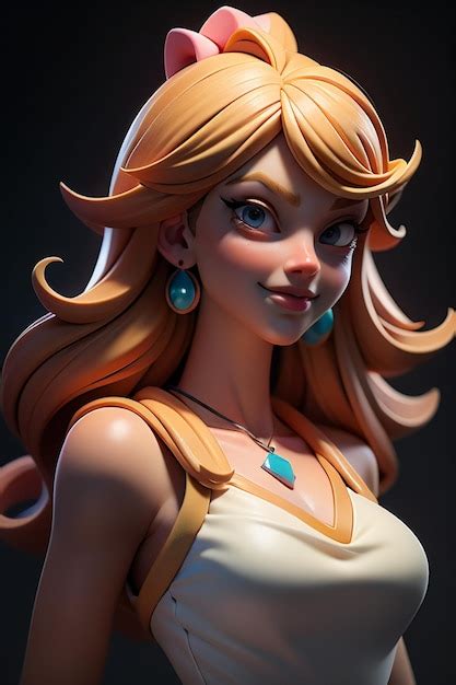 Premium Ai Image 3d Rendering Cartoon Character Pretty Girl Game