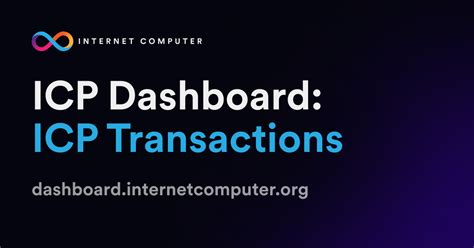 icp transactions icp dashboard