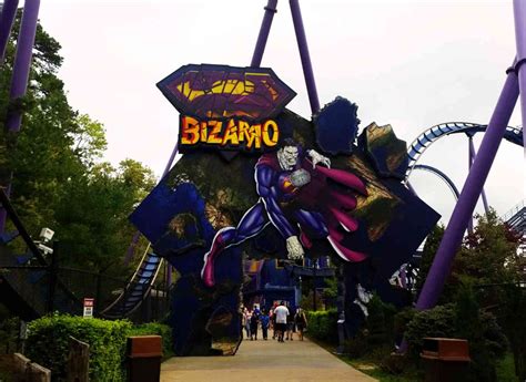 Bizarro Roller Coaster At Six Flags Great Adventure Parkz Theme Parks