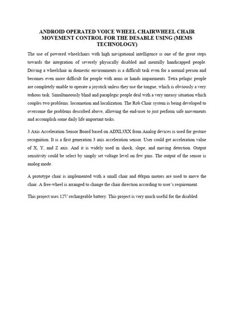 35 Iot Operated Wheel Chair Pdf