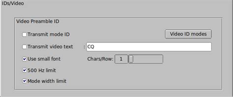Fldigi Users Manual Rsid Video Id Configuration