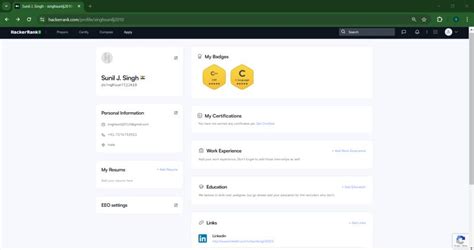 Sunil J Singh On Linkedin Hackerrank Programming Cprogramming Cpp
