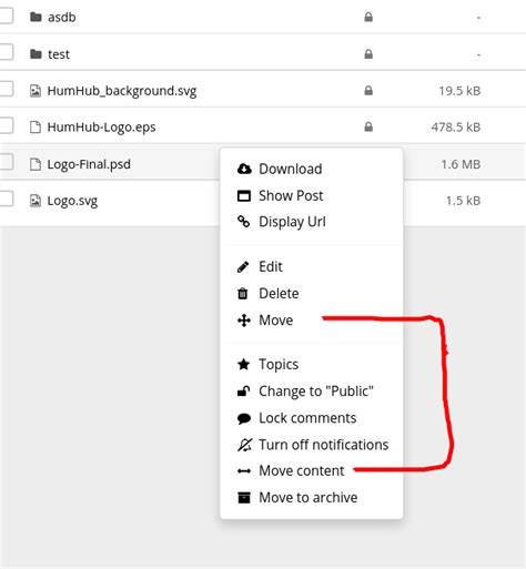 Align Context Menus · Issue 127 · Humhubcfiles · Github