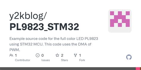 GitHub Y2kblog PL9823 STM32 Example Source Code For The Full Color