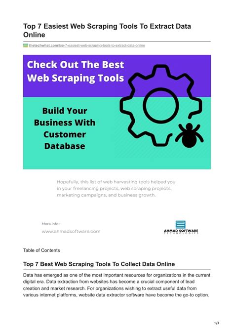ppt top 7 easiest web scraping tools to extract data online