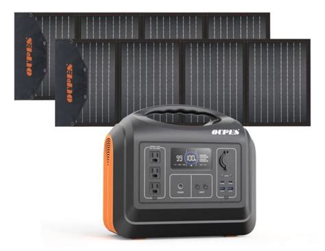 OUPES 1200W Solar Generator With 200w Panels Included 992Wh Lifepo4