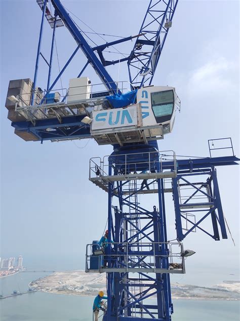Sun Luffing Jib Tower Crane 10ton Luffing Jib Construction Tower Crane