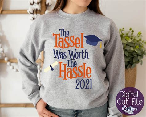 Senior 2021 Svg Class Of 2021 Tassel Is Worth The Hassle So Fontsy
