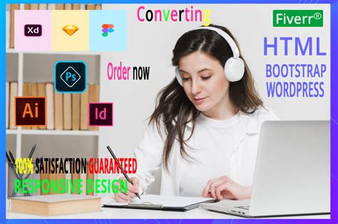 convert psd ai xd sketch figma design to html and wordpress