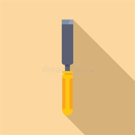 Wood Chisel Tool For Carpentry And Woodworking Projects Stock Vector