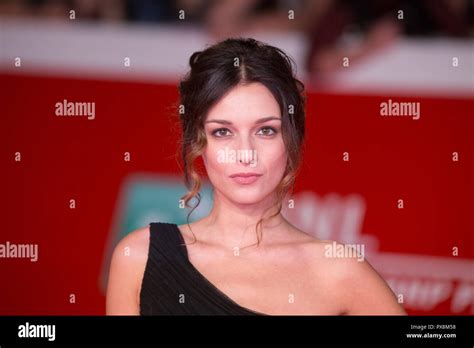 Roma Italy 19th Oct 2018 Italian Actress Sara Cardinaletti Red