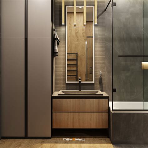 Дизайн ванной комнаты 2024 84 фото «Печёный