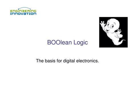 PPT BOOlean Logic PowerPoint Presentation Free Download ID