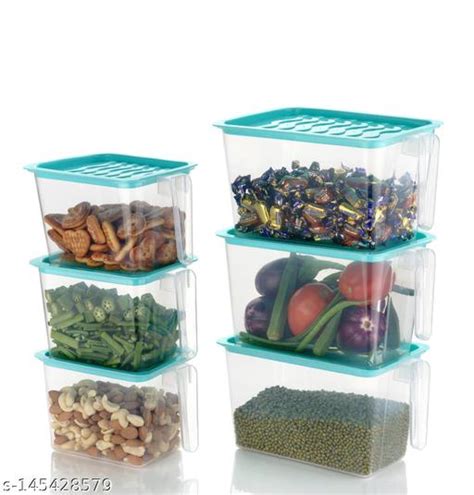 Plastic Fridge Storage Containers And Jar With Handle And Airtight